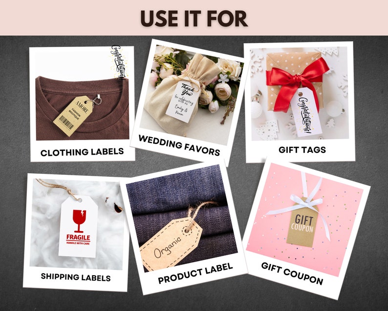 Printable Blank Product Tag Templates for Price Tags, Gift Tags, Hang ...