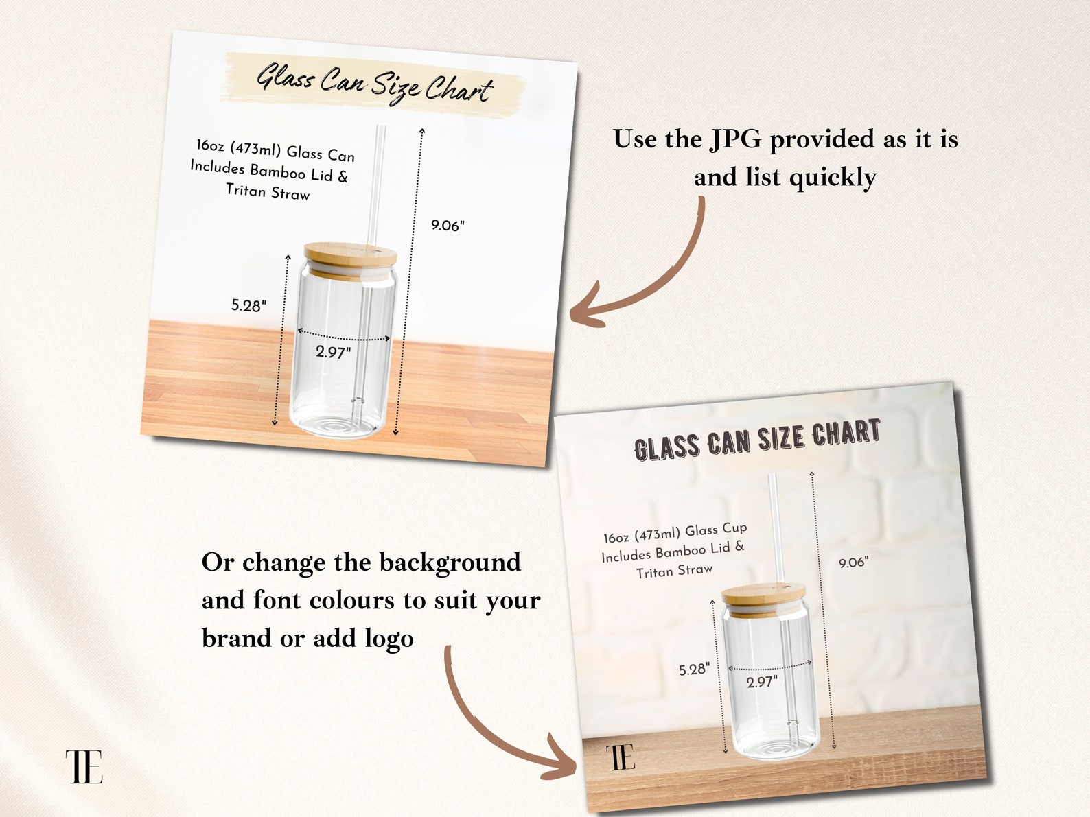 16oz Sipper Glass Size Chart, Glass Can Mockup, Libbey Glass Mockup ...