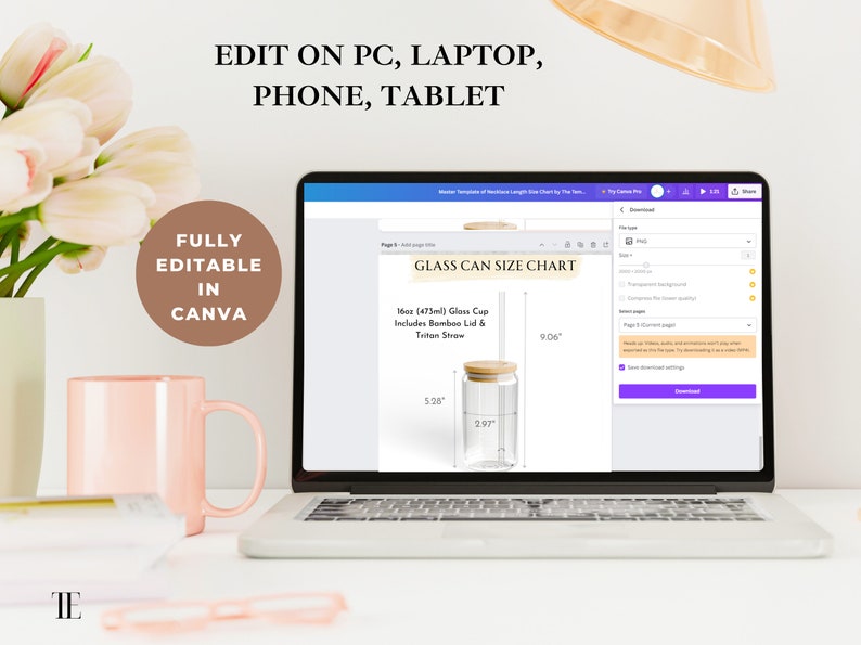 Sipper Glass Size Chart, 16 Oz Glass Can Mockup, Libbey Glass Mockup ...