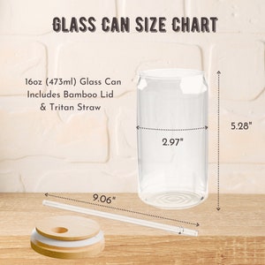 Glass Can Mockup Size Chart, 16 Oz Sipper Cup Libbey Glass Mockup ...