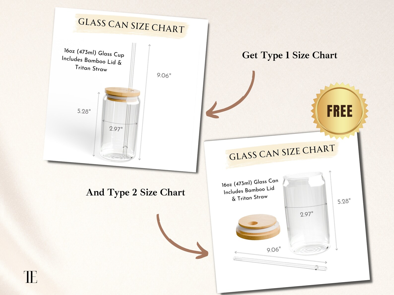 16oz Sipper Glass Size Chart Clear Libbey Glass Can Mock up With Bamboo ...