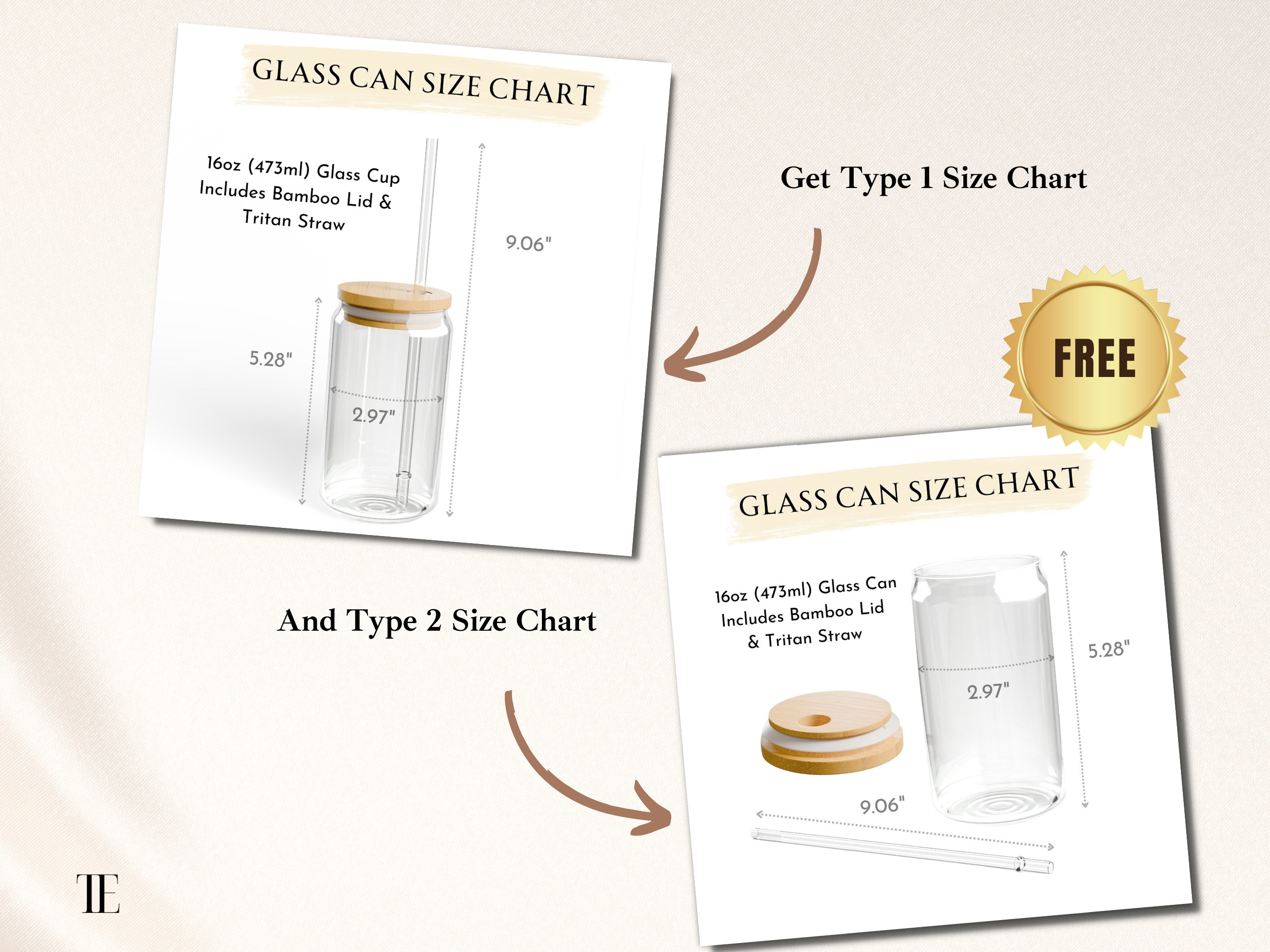 16oz Sipper Glass Size Chart Clear Libbey Glass Can Mock up With Bamboo ...