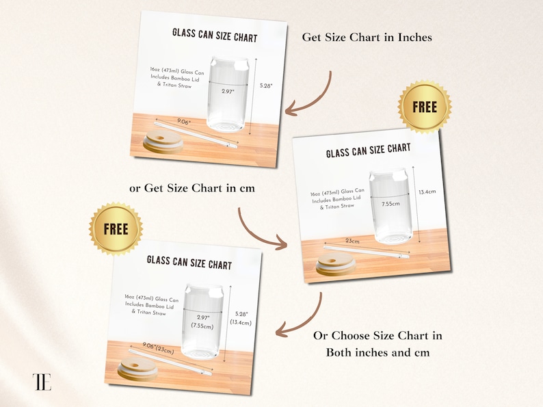 16oz Sipper Glass Size Chart, Glass Can Mockup, Libbey Glass Mockup ...