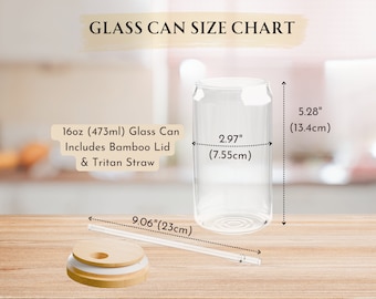 Glass Can Mockup Size Chart, 16 Oz Sipper Cup Libbey Glass Mockup ...