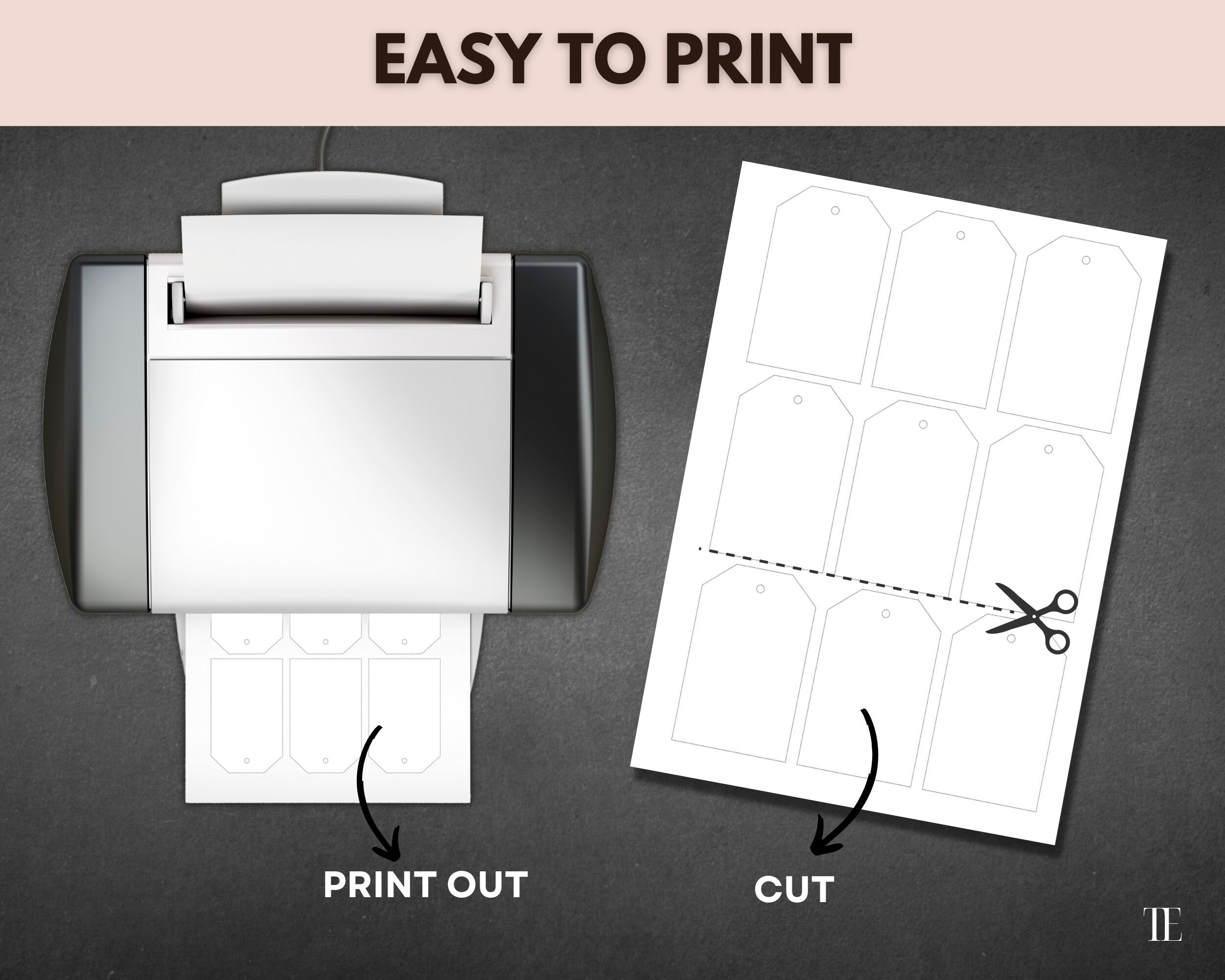 Printable Blank Product Tag Templates for Price Tags, Gift Tags, Hang ...