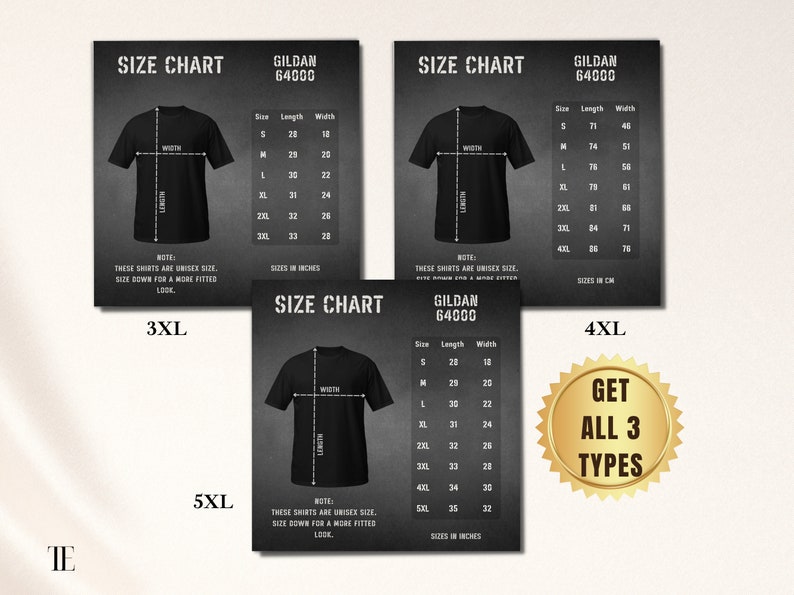Gildan 64000 Size Chart Masculine Mockup Black T Shirt Unisex Softstyle