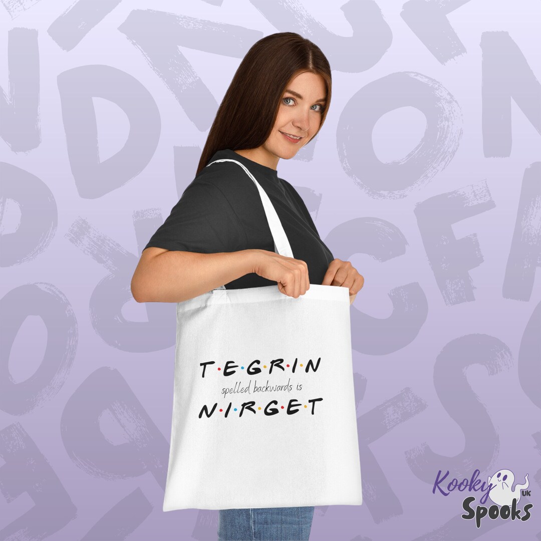 Tegrin Spelled Backwards is Nirget Cotton Tote Bag - Etsy
