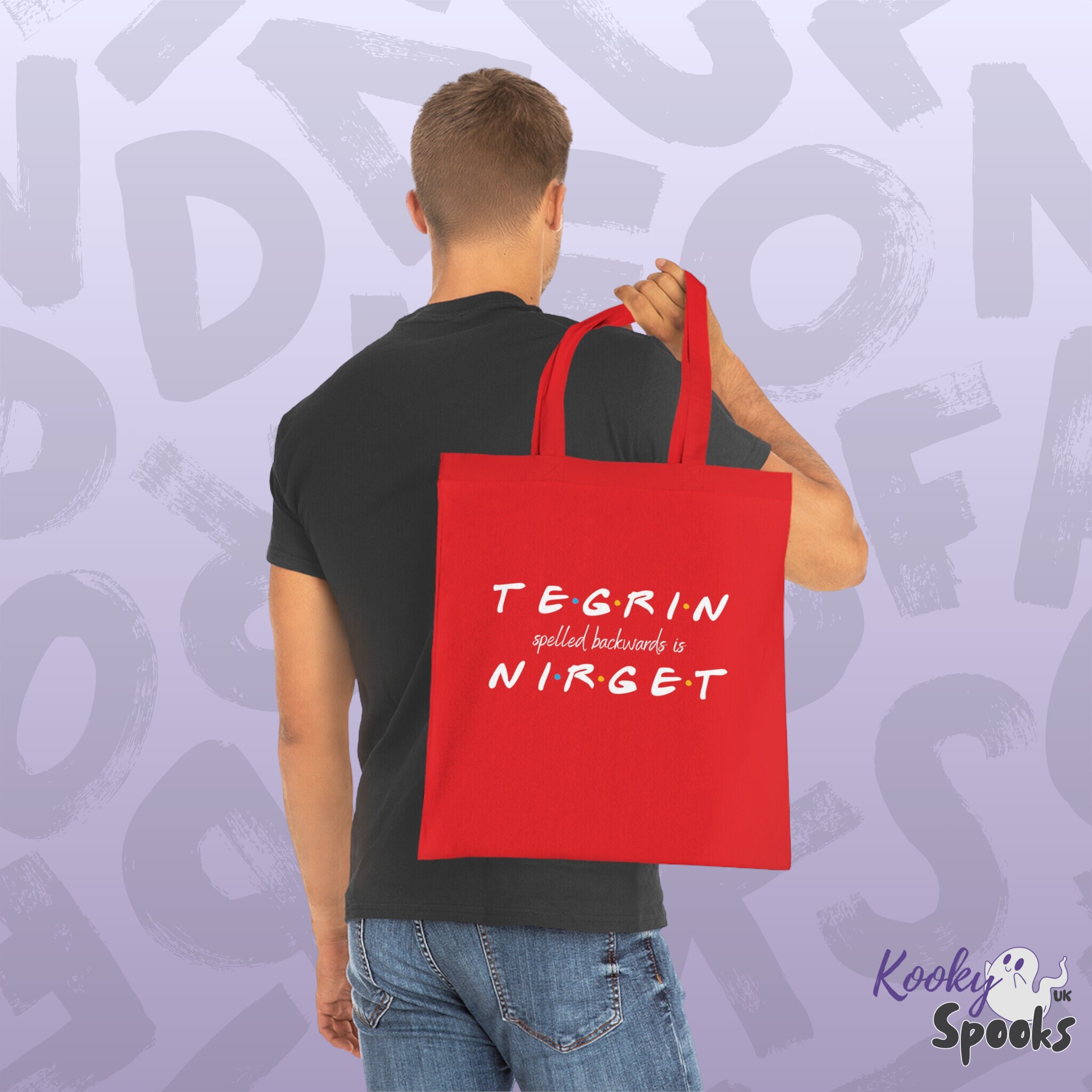 Tegrin Spelled Backwards is Nirget Cotton Tote Bag - Etsy