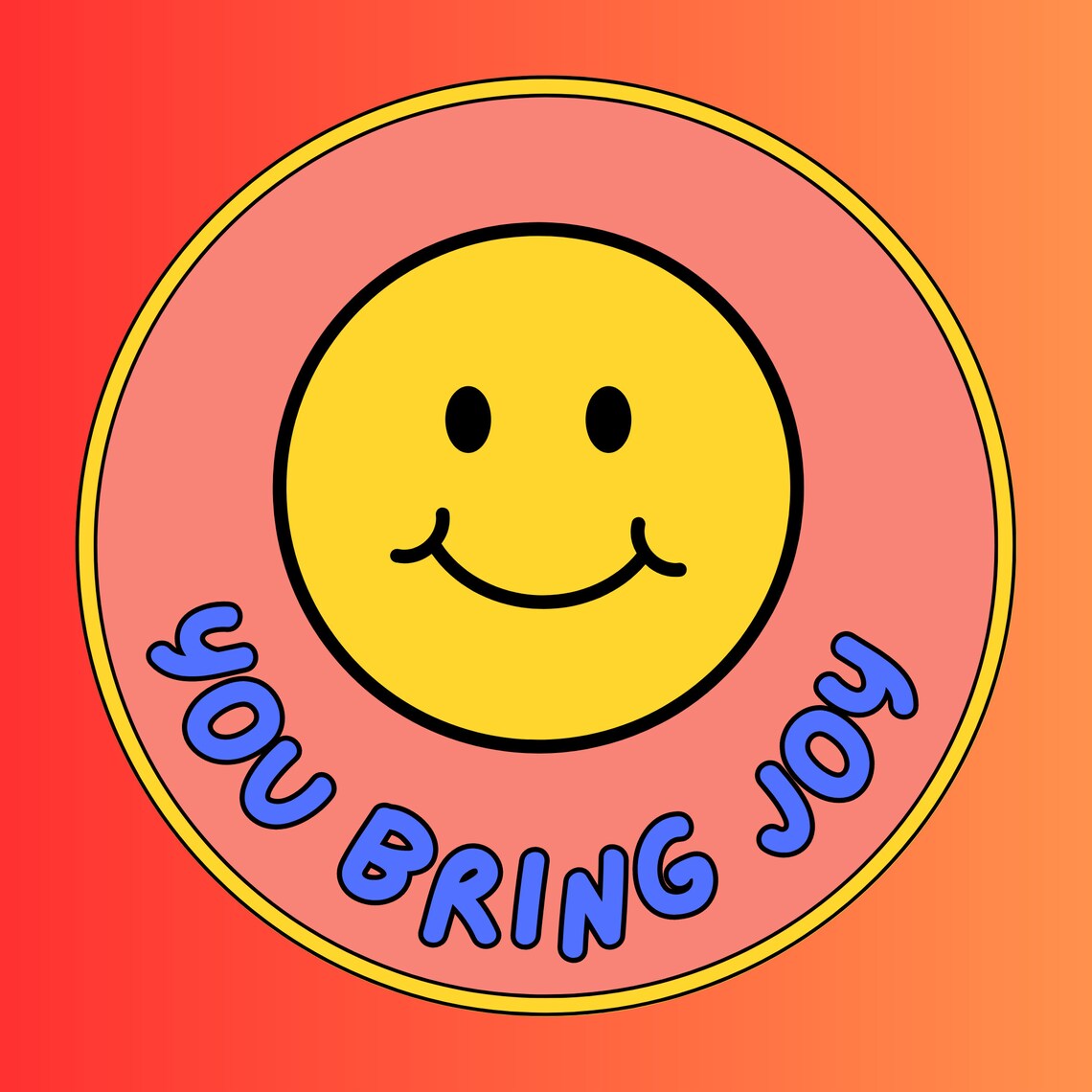 Smiley Face Emoji SVG Melted Smiley Face PNG Commercial Smiley Sticker ...
