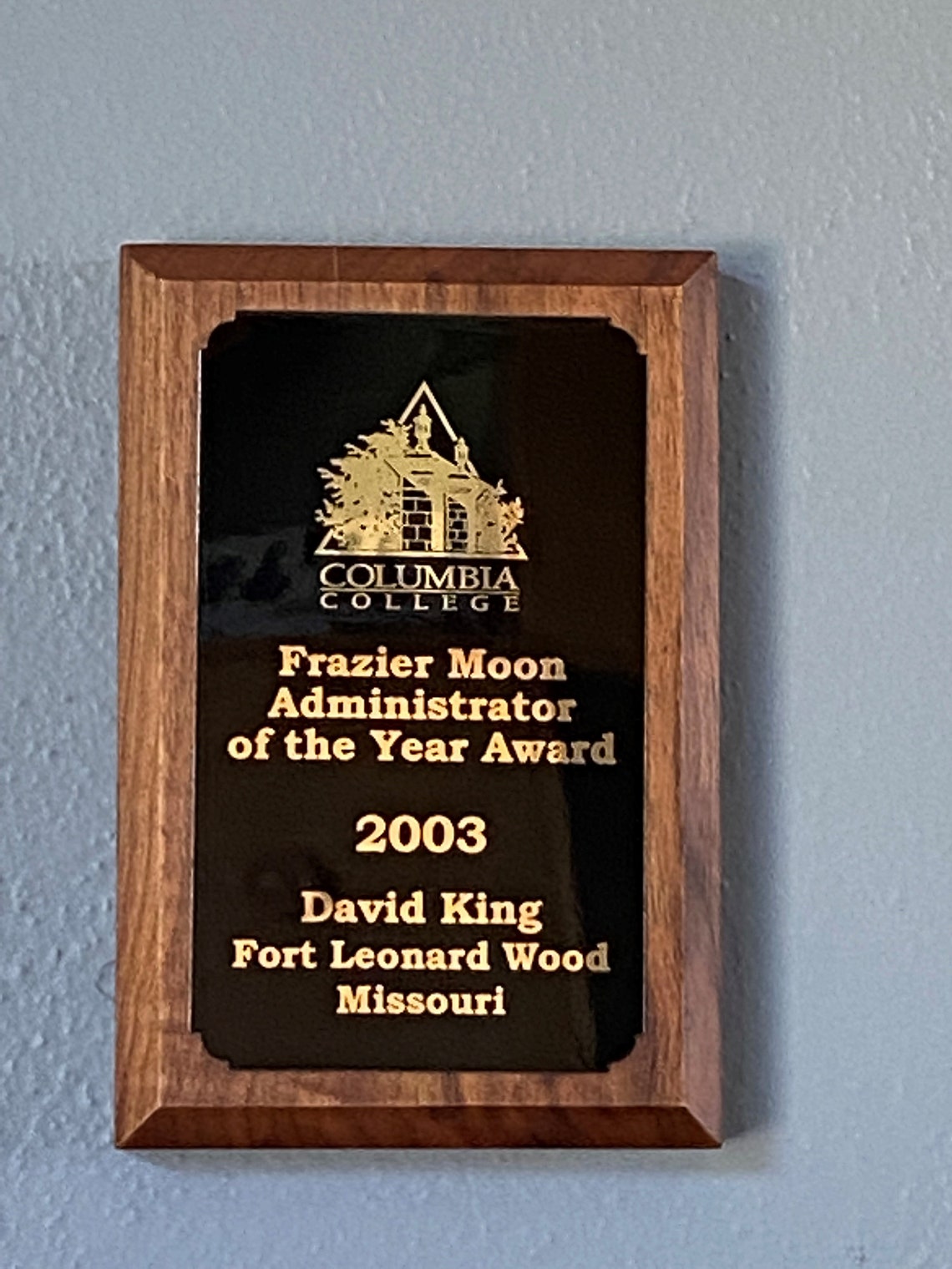 Solid Wood Wooden Plaque Walnut Custom Sign Personalized, Award ...