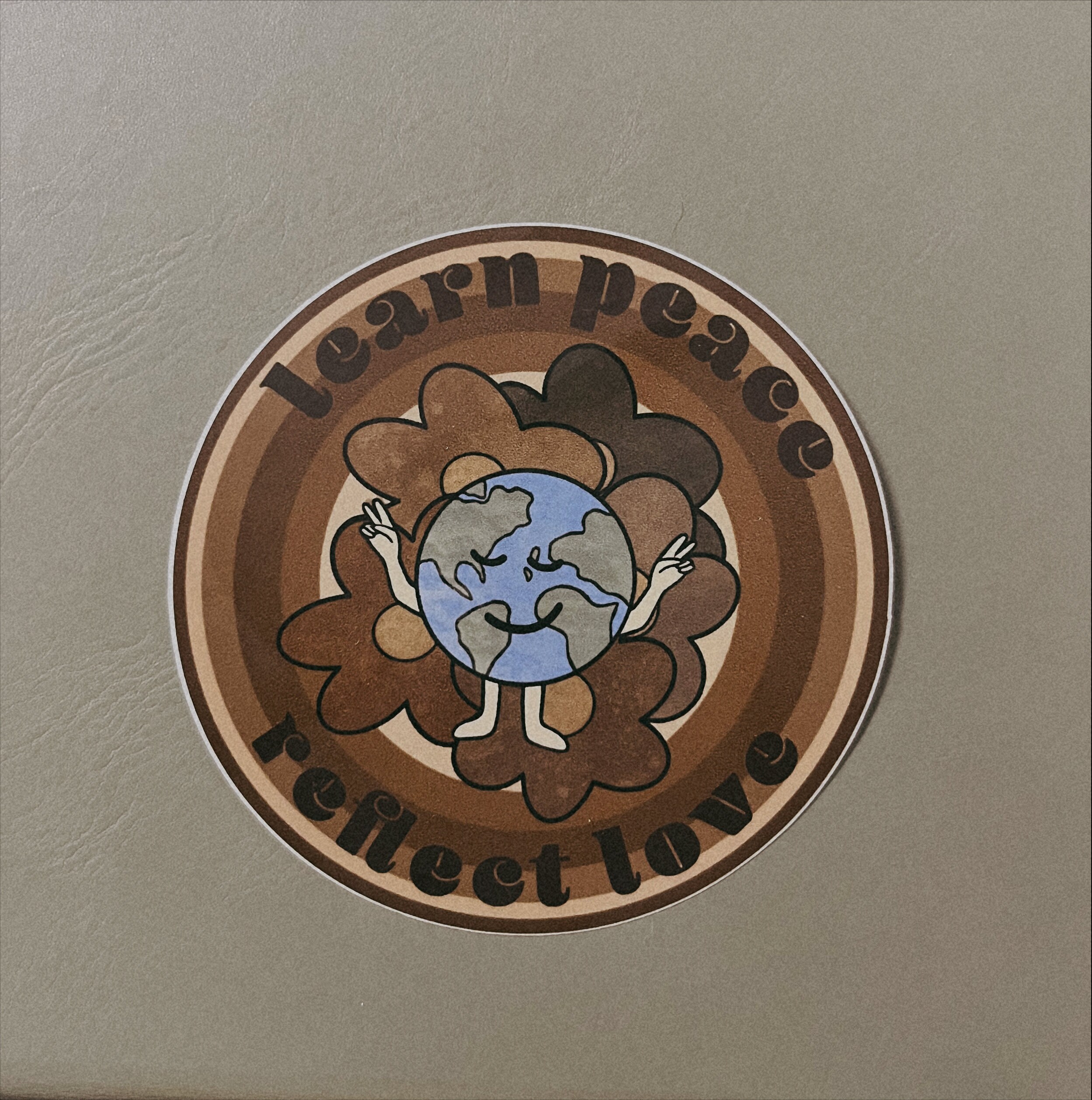 Peace and Love Sticker - Etsy