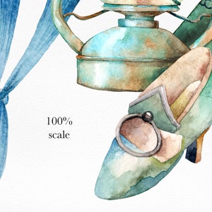 Romantic Age Watercolor Clipart, Vintage Watercolor, Antique Watercolor ...