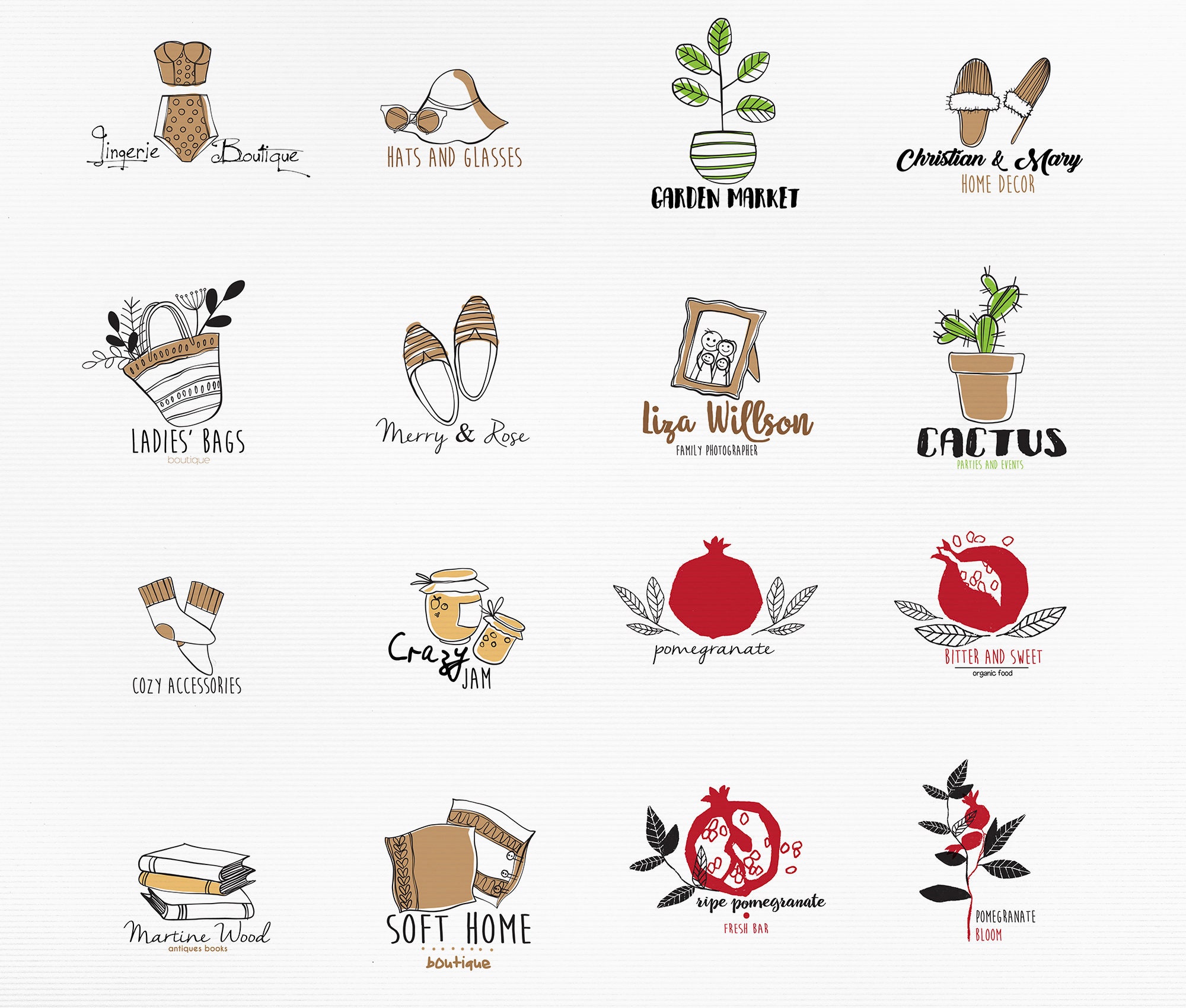 Logo Design Template, Logo Collection, Business Logo, Branding Package ...