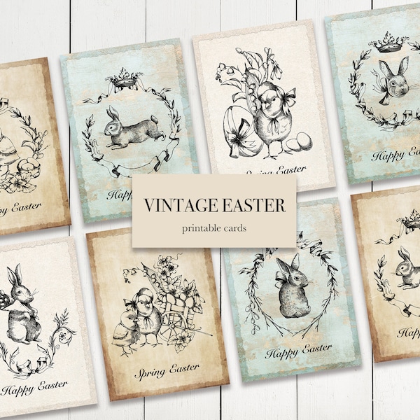 Vintage Easter Card - Etsy