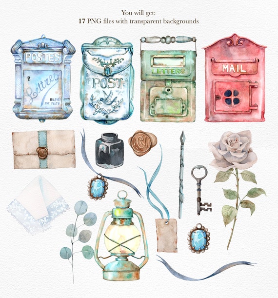 Vintage Post Office Clip Art