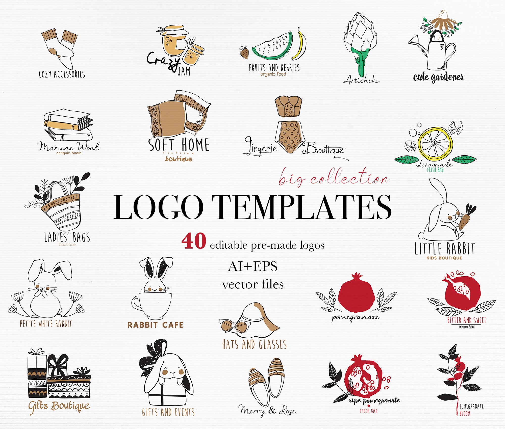 Logo Design Template, Logo Collection, Business Logo, Branding Package ...