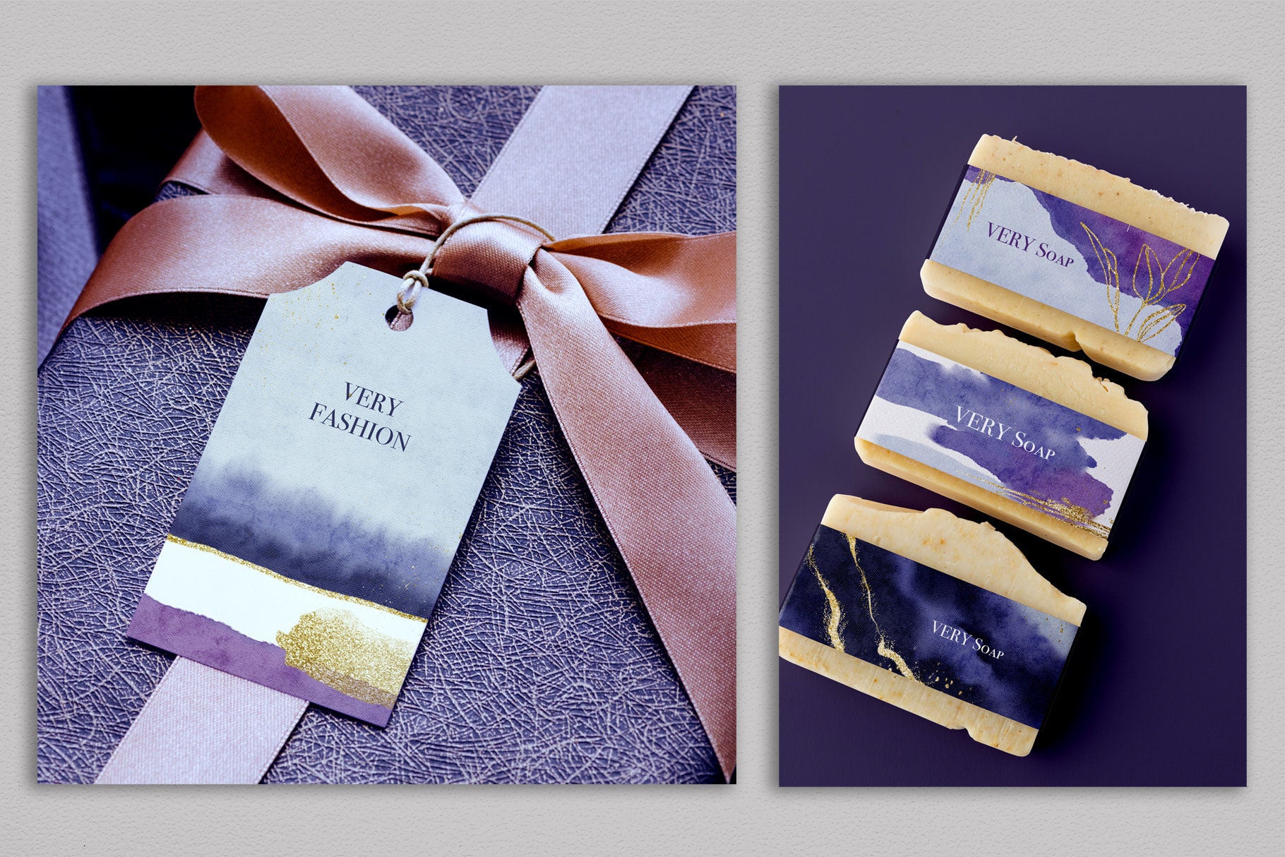 Purple Gold Watercolor Backgrounds – Elegant Digital Papers, Abstract ...