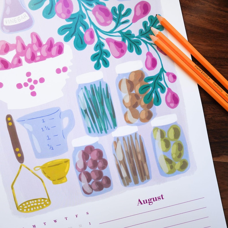2026 Kitchen Calendar | Cooking Themed Calendar | January-december 2026 ...