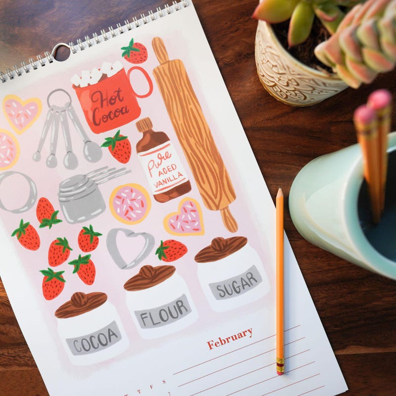 2026 Wall Calendar Cook - Etsy