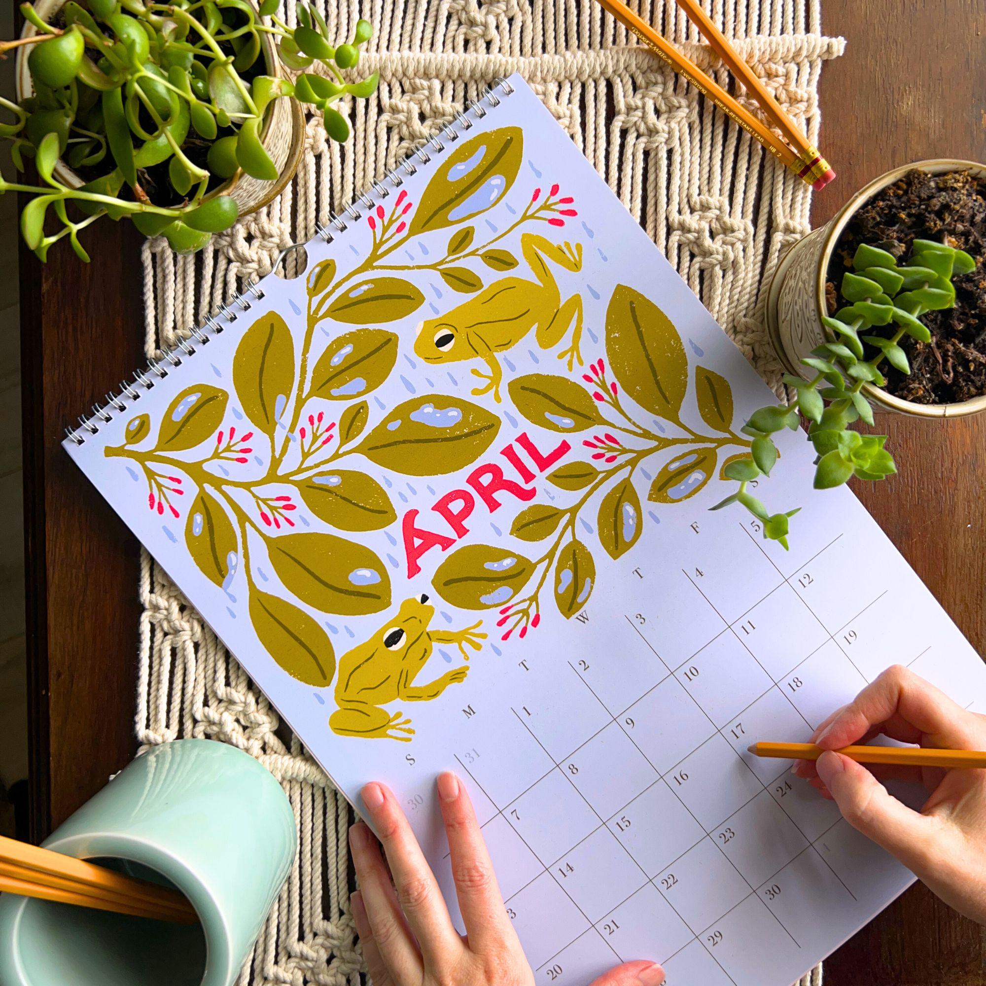 2026 Flora and Fauna Calendar | January-december 2026 | Botanical Art ...