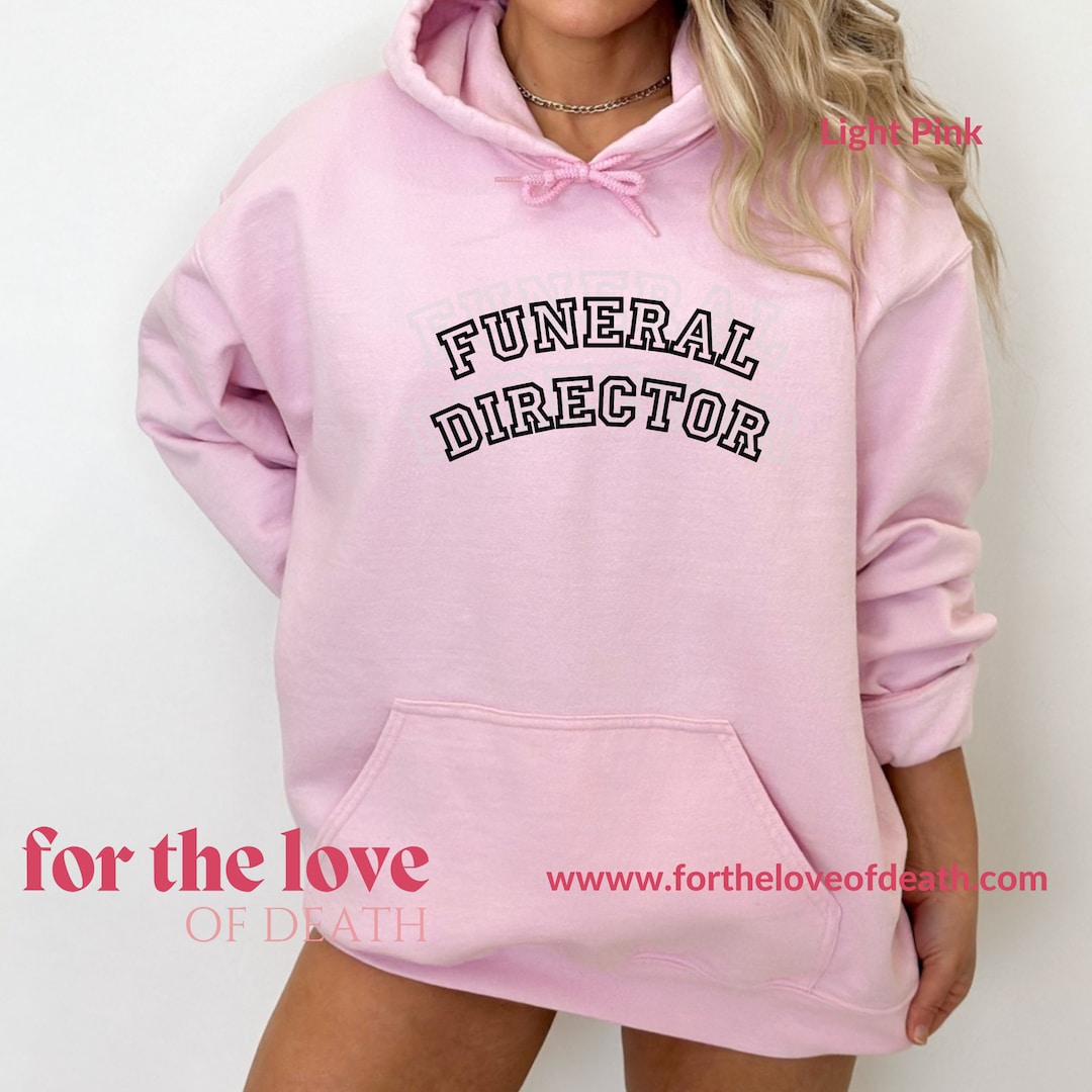 Funeral Director Hoodie, Mortician Sweatshit, Undertaker Gift, Dark ...
