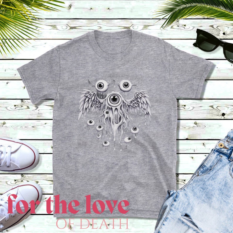 Weirdcore Eyeball T-shirt, Dreamcore Aesthetic Grunge Clothing, Edgy ...