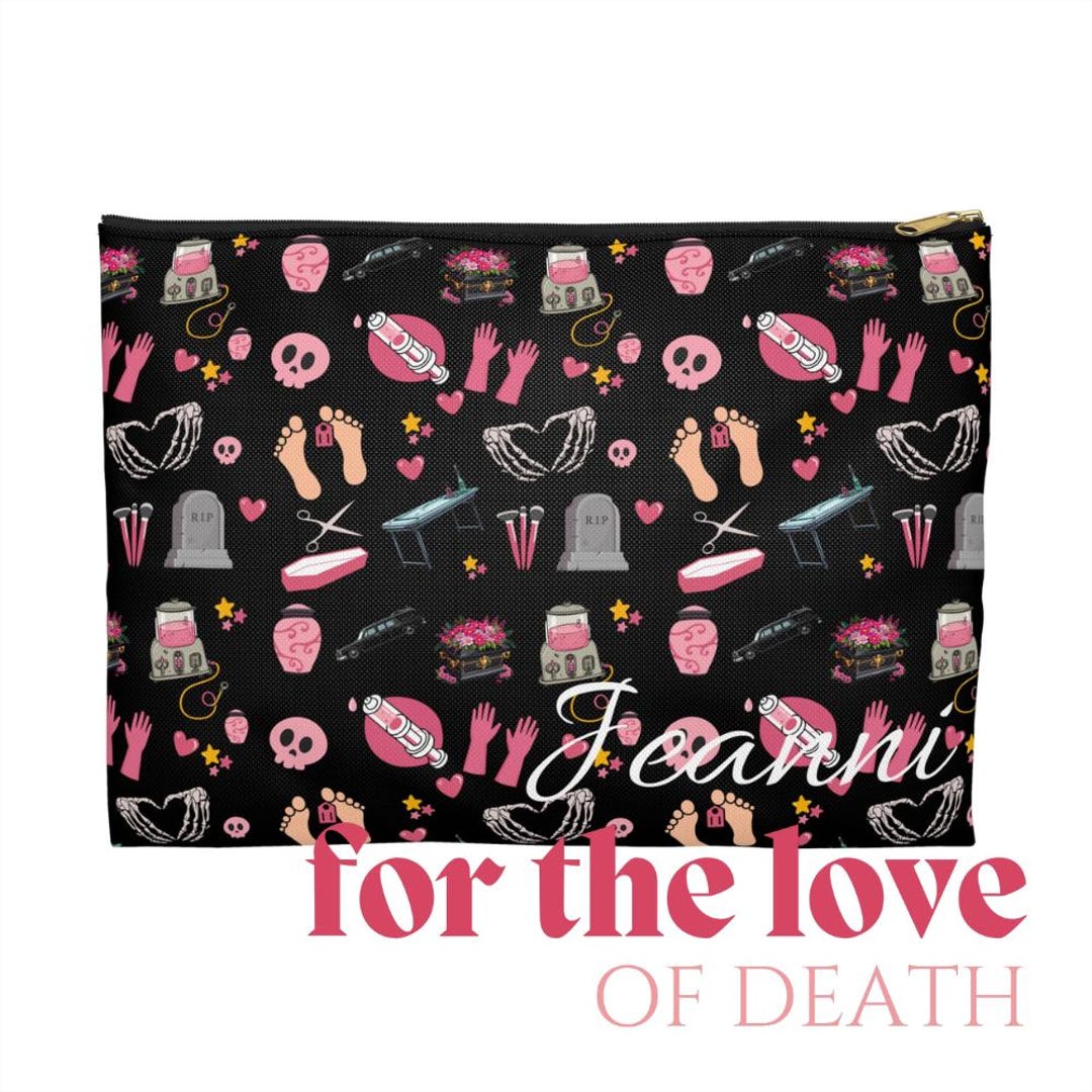 Personalized Morgue Makeup Bag, Custom Name Pencil Case, Mortician Gift ...