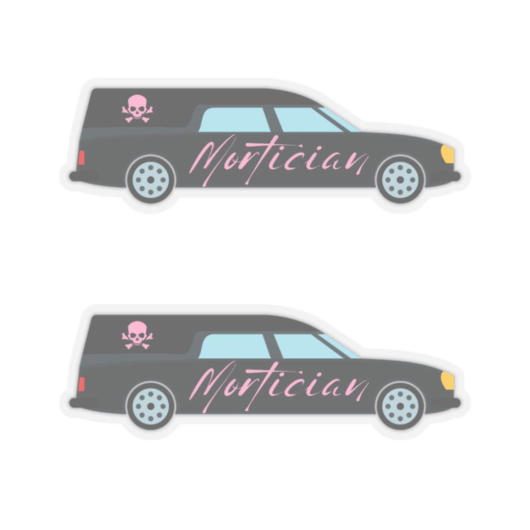Mortician Hearse Sticker, Funeral Director Gift, Funeral Director ...