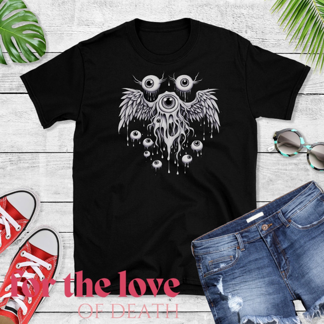 Weirdcore Eyeball T-shirt, Dreamcore Aesthetic Grunge Clothing, Edgy ...
