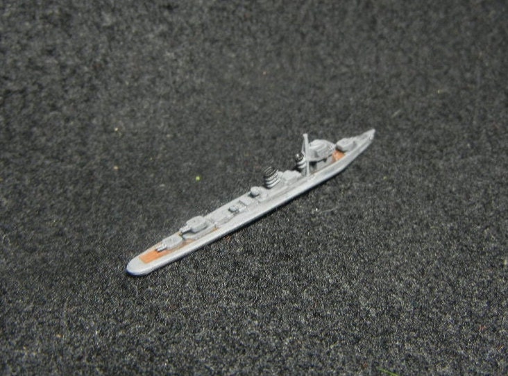 Painted 1/2400 Japanese IJN Fubuki Class Destroyer - Etsy