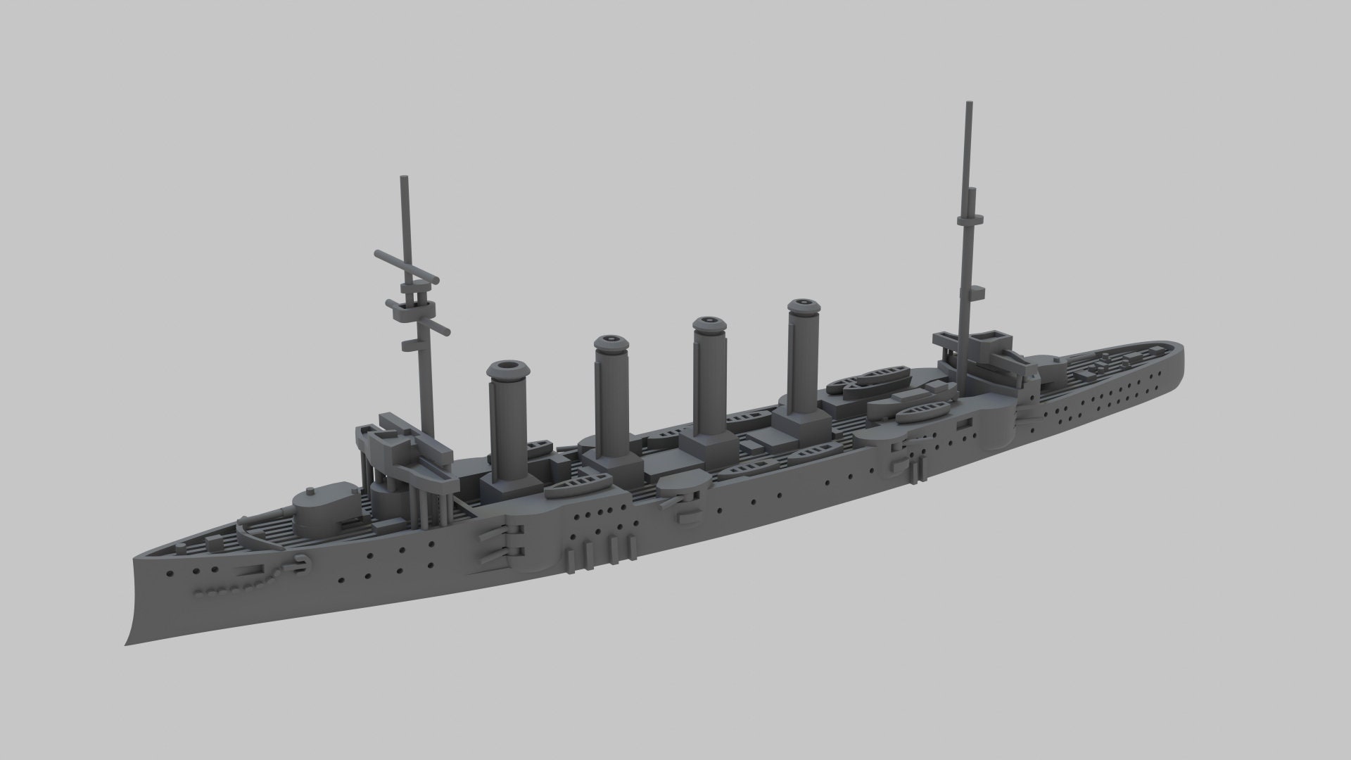 Unpainted 1/600 British WW1 Armored Cruiser HMS Drake 3d - Etsy