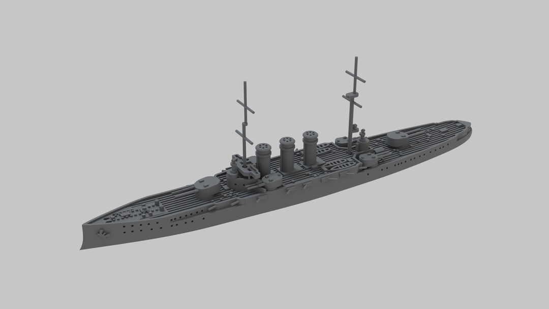 Unpainted 1/600 Russian WW1 Armored Cruiser Rurik 3d Resin Printed - Etsy