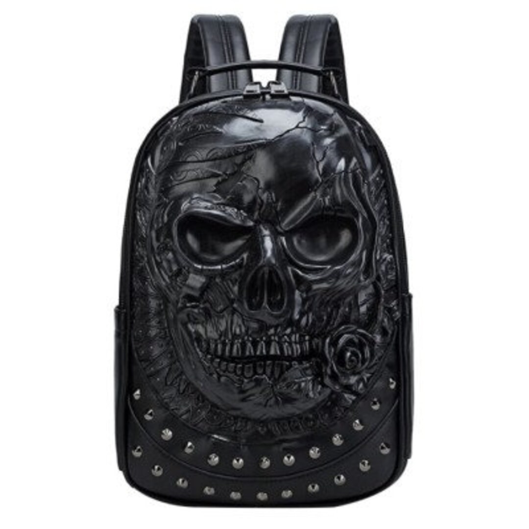 Embossed Three-dimensional Skull Backpack - Etsy