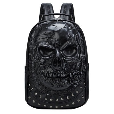 Embossed Three-dimensional Skull Backpack - Etsy