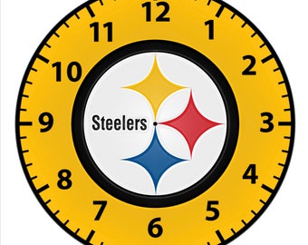 Steelers Wall Clock - Etsy