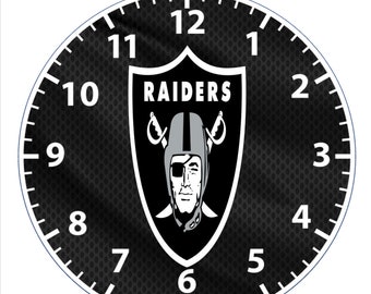 Las Vegas Raiders Wall Clock - Etsy Israel