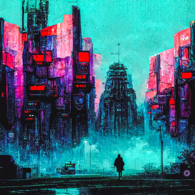 Cyberpunk City Edgerunners Paradise Super Detailed Digital - Etsy