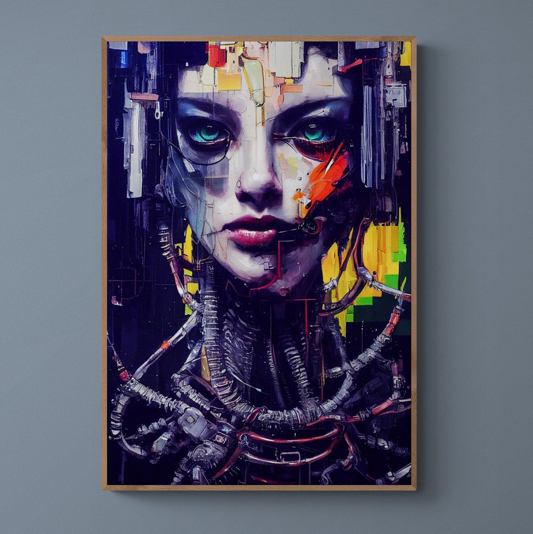 Cyberpunk Biomechanical Female Borg Super Detailed Digital - Etsy