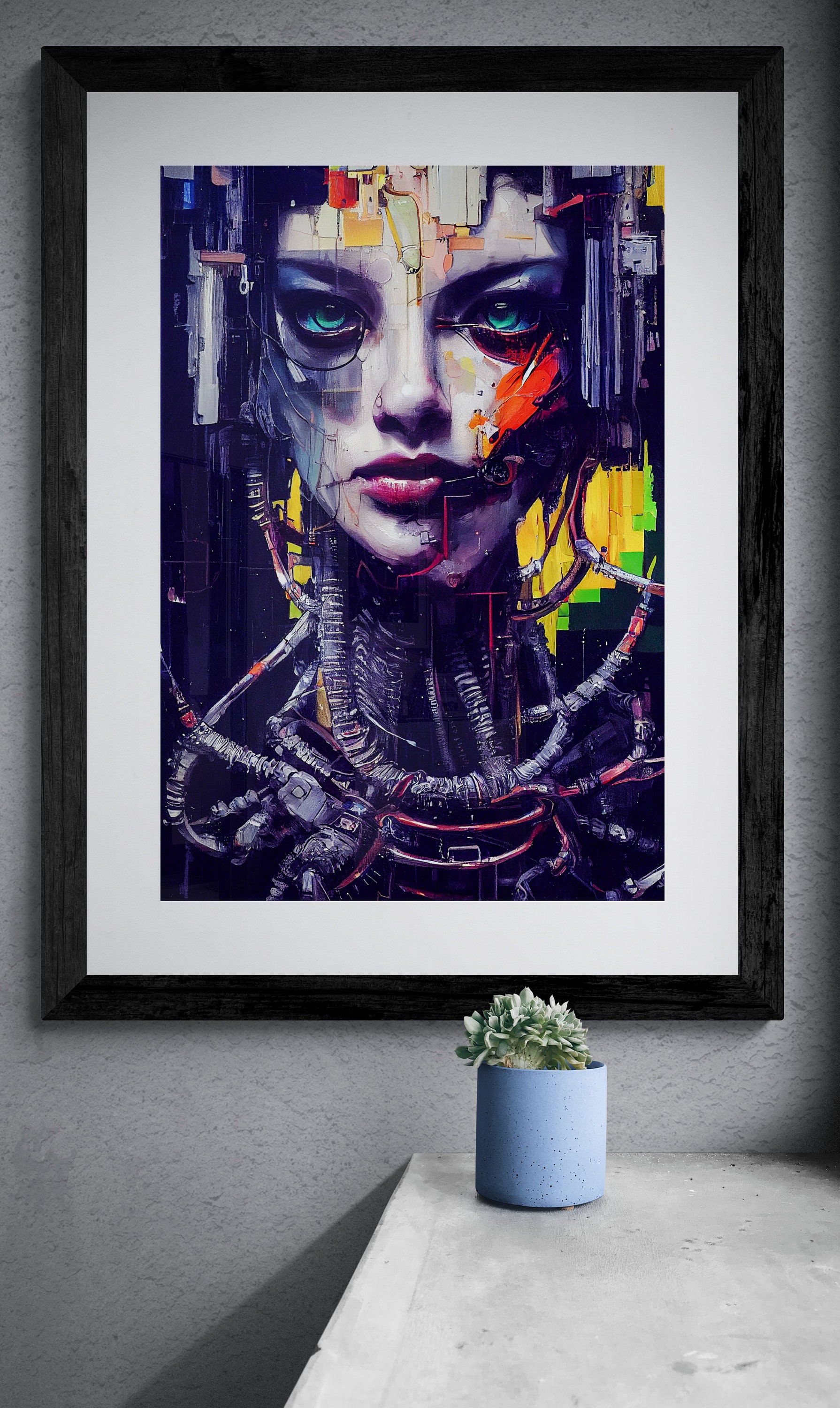 Cyberpunk Biomechanical Female Borg Super Detailed Digital - Etsy