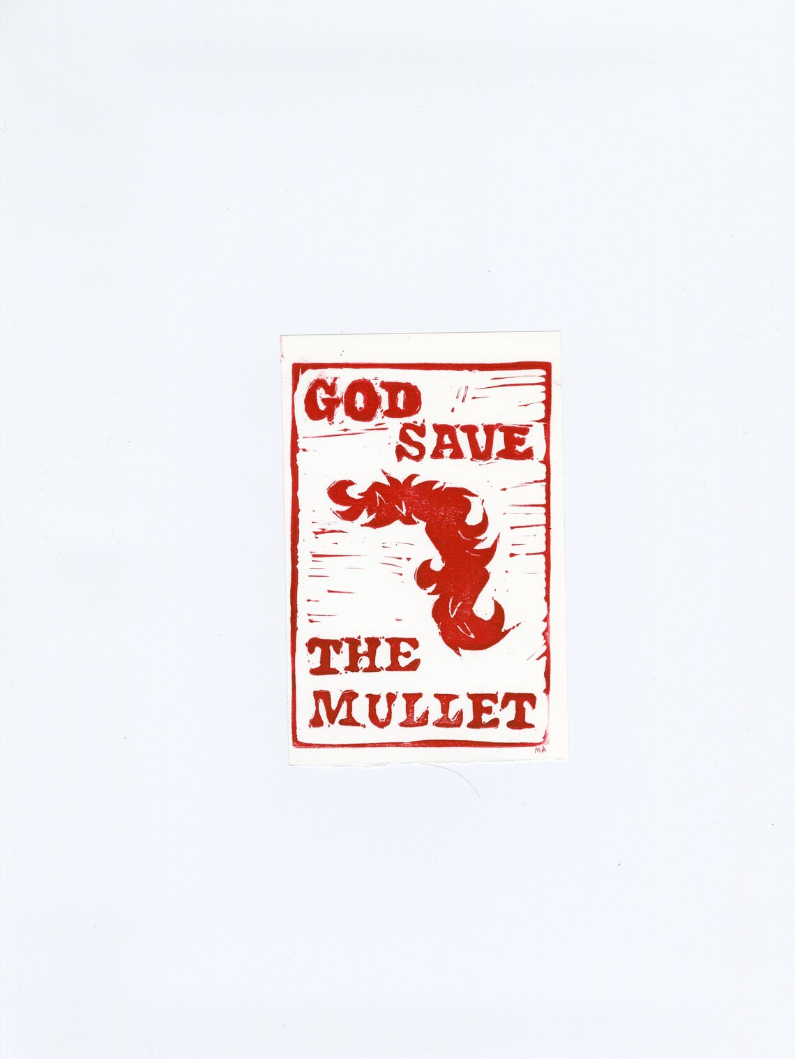 God Save the Mullet Print - Etsy
