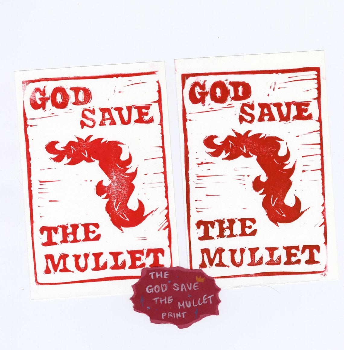 God Save the Mullet Print - Etsy