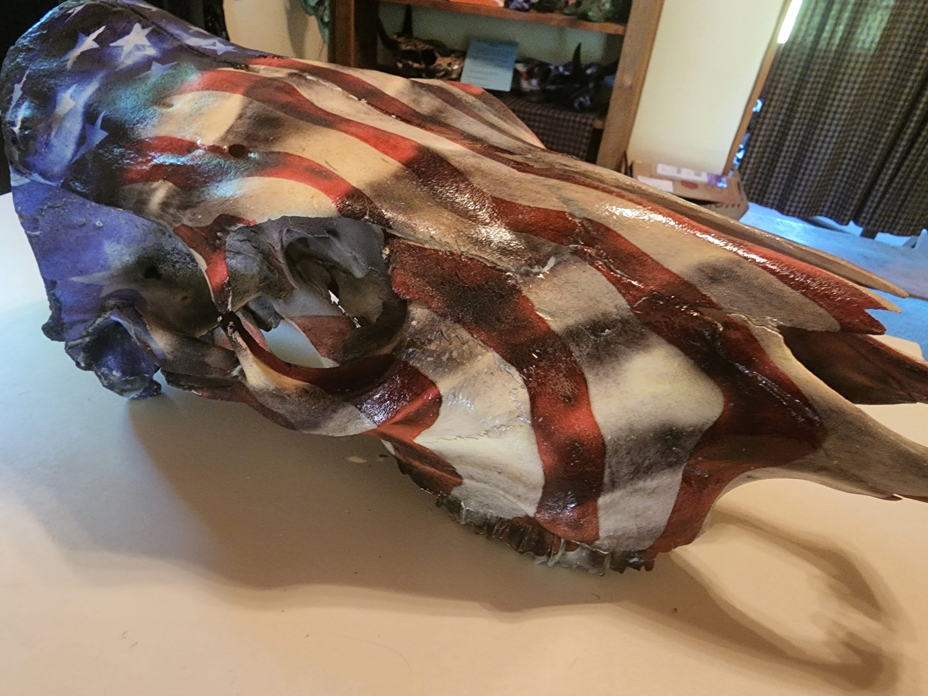 Steer- American Flag Hydro-dipped - Etsy