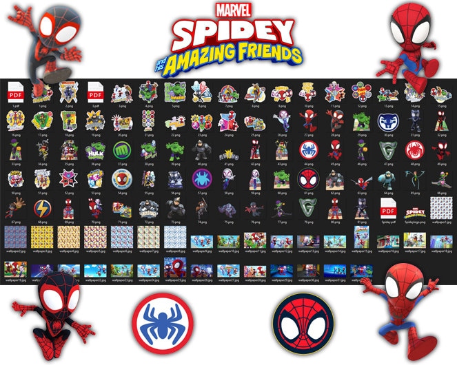 Spidey and His Amazing Friends PNG Clipart, Super Hero Instant Digital ...