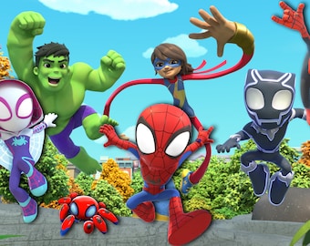 Spidey and Friends Digital PNG Images - Etsy