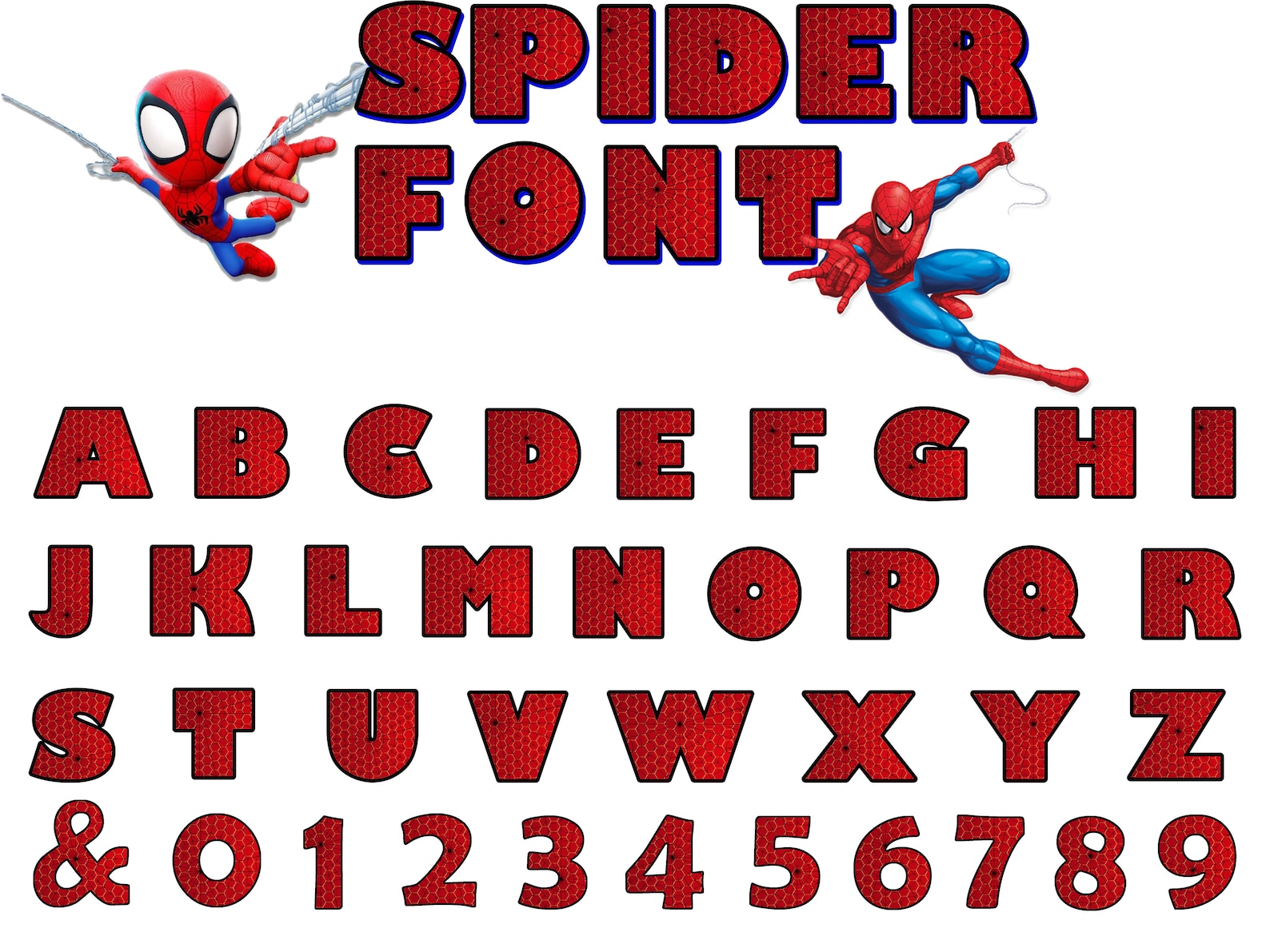 Spider Font | PNG | SVG | Instant Download | Spider Font Png | Spider ...
