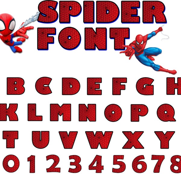 Spidey and His Amazing Friends Font - Etsy UK