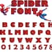Spider Font | PNG | SVG | Instant Download | Spider Font Png | Spider ...