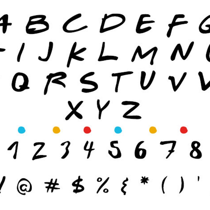 Friends Font - Etsy