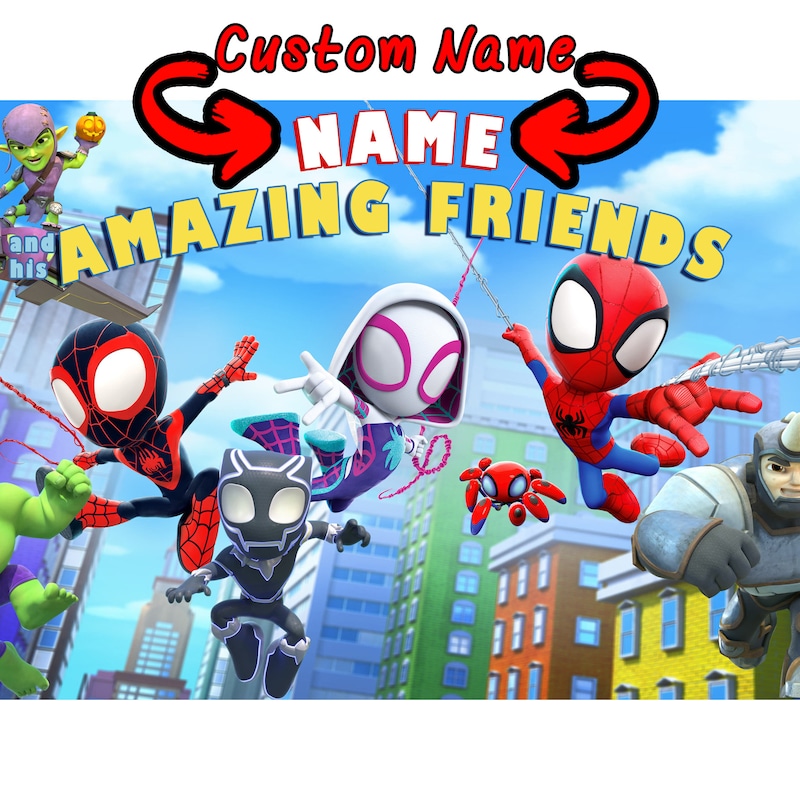 Spidey and His Amazing Friends Logo - Etsy