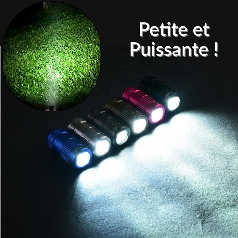 Mini LED Keychain Flashlight Small 3cm 12g Batteries Included Ultra ...